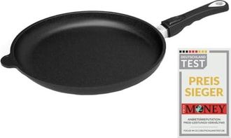 AMT Gastroguss AMZN-432-Z20B Po&ecirc;le &agrave; frire 32 cm &Oslash; 4 cm de haut Manche amovible Non compatible induction Finition antiadh&eacute;sive Lotan Po&ecirc;le en fonte (fonte dair), AMZ