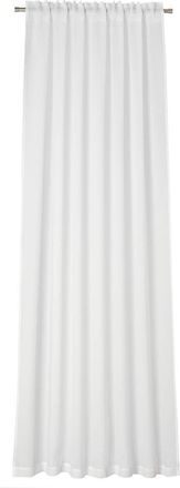 Deko Trends Neutex for you! ALLURE halbtransparenter Schal mit Multifunktionsband, Gardinenband, Vorhang, Gardine, 245 x 140 cm, wollweiß