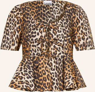 Ganni Blusenshirt beige