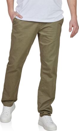 Tom Tailor Chino Hose Herren Regular Fit Stretch Stoffhose Einfarbig, Länge:32L, Größe:Faded Leaf Green (34880), Weite:30W
