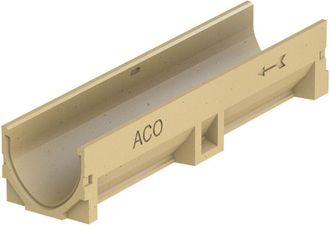 Aco Self Entw&auml;sserung Baukasten Rinnenk&ouml;rper ohne Rost 0,5 m