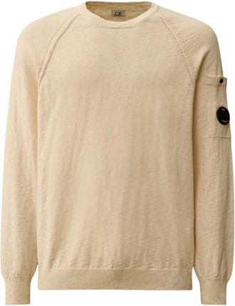 C.P. Company C.p. Company, Homme, Pulls, Blanc, Taille: S Tricot Ras du Cou