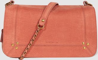 Jerome Dreyfuss Sac Bobi Imprimé Croco Terracotta