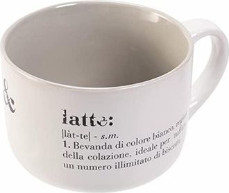 Villa D'Este Home Tivoli Victionary Jumbo Tasse Milch & Kekse aus Steinzeug 520 ml