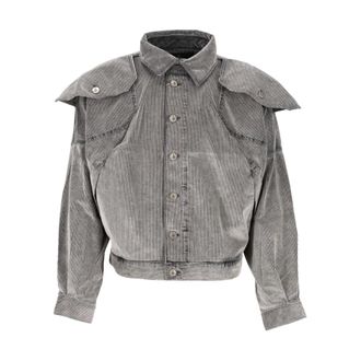 Vivienne Westwood Veste Large en Denim - Homme - Vestes - Gris - Taille: L