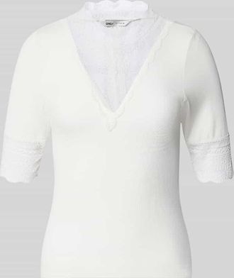 Only Slim Fit T-Shirt aus Viskose-Mix Modell Tilde