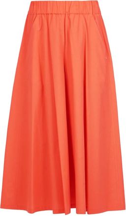 ottod'Ame Femme, Pantalons, Rouge, Taille: 38 FR Wide Pantalons