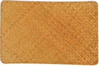 BESPORTBLE Woven Tischset aus Seegras Rechteckiges Platzset Hitzebest&auml;ndig und Kratzfest Pflegeleicht Dekoratives K&uuml;chentischset in Hellorange f&uuml;r Teller und Tas