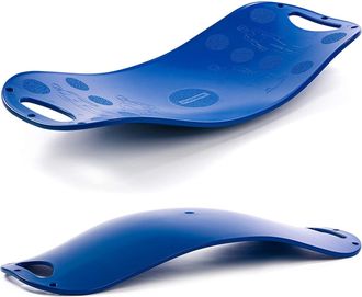 Sport-Thieme Balance Board Fit | Belastbar bis 200 kg | Ganzk&ouml;rper- und Gleichgewichtstraining | Blau | 1,4 kg | (LxBxH): 65,5x28,4x7 cm | thermoplastischer Kunsts