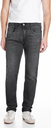 Replay Slim-fit-Jeans REPLAY Anbass Superstretch, Herren, Gr. 29, L&auml;nge 30, dunkelgrau c097, Denim/Jeans, Obermaterial: 99% Baumwolle, 1% Elasthan, unifarben