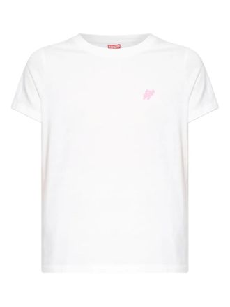 Kenzo t-shirt à logo brodé - Blanc