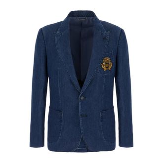 Dolce & Gabbana Denim Blazer - - Jackets - Herren - Blau - XL