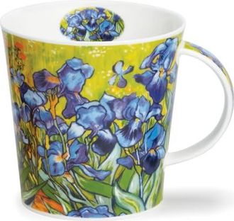 Dunoon Caingorm Mug en porcelaine anglaise Motif iris