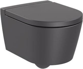 Roca Roca - Inspira Kompaktes Wand-WC ohne Flansch mit horizontalem Ablauf, Onyx (A346528640)