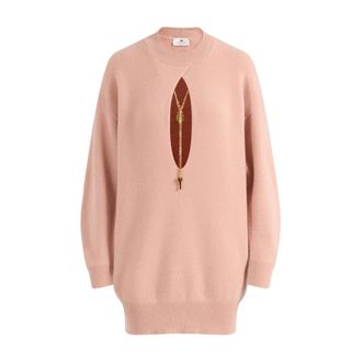 Elisabetta Franchi Strickkleid - - Knitwear - Damen - Rosa - S