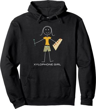 Whyitsme Design Funny Women Xylophone, Girl Musician Gifts Pullover Hoodie