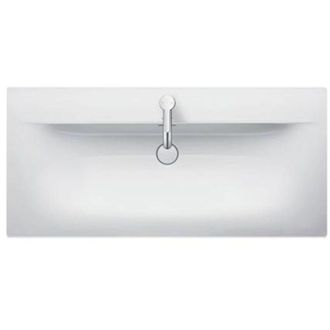 Duravit Duravit - Viu - Waschtisch 103x49 cm, mit 1 Hahnloch, Alpinwei&szlig; 2344100000