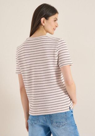 Cecil Rundhalsshirt Rundhalsausschnitt