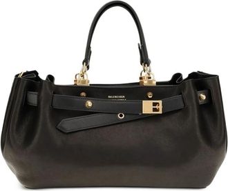 Balenciaga Buckled Leather Shoulder Bag