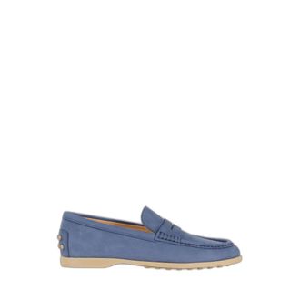 Tod's Mocassino in Nabuk - Femme - Chaussures - Bleu - Taille: 38 EU