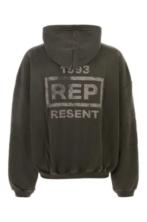 Represent Resent Hoodie - Gray