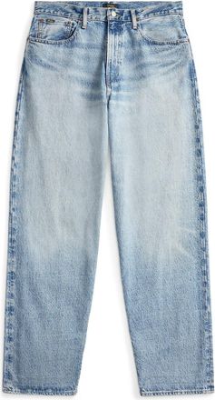 Ralph Lauren Weit fallende Jeans Rivington in Bleached-Optik, Relaxed Fit in