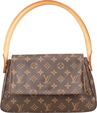 Louis Vuitton Crossbody Bags - Louis Vuitton Monogram Canvas Mini Looping Shoulde - Gr. unisize - in Braun - f&uuml;r Damen