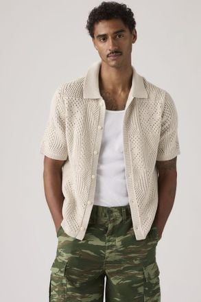 Levi's Lightweight Sweater Camp-Shirt - Herren - Beige / Beige