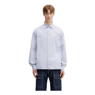 Filling Pieces Homme, Chemises, Bleu, Taille: L Chemise &agrave; rayures diplomatiques