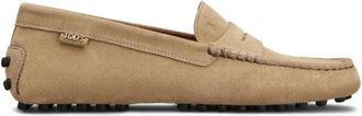 Tod's Classic Suede Calfskin Loafers - Gr. 36,5 (EU) - in Beige