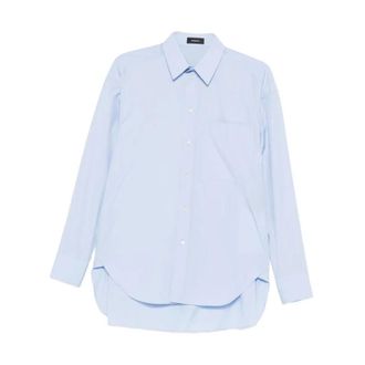 Wardrobe.NYC Neues Oversize-Hemd - - Blouses & Shirts - Damen - Blau - 2XS