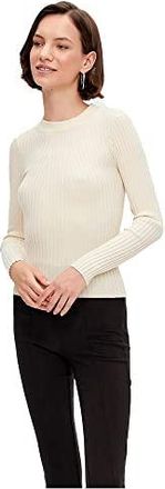 Pieces PCCRISTA LS O-Neck Knit Noos BC Pull-Over, Birch, M Femme