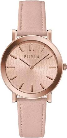 Furla Femme, Accessoires, Rose, Taille: ONE Size Montre bracelet en cuir