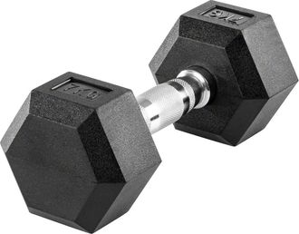 Sport-Tec Hex Kompakthantel aus Gummi, 7 kg, Hexagon-Hantel