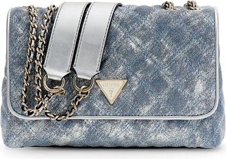 Guess Femme, Sacs, Bleu, Taille: ONE Size Cerelia Shoulder Sat