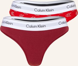 Calvin Klein 2er-Pack Strings Icon Cotton Modal rot