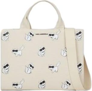 Karl Lagerfeld Sac cabas en coton imprim&eacute; IKON CHOUPETTE MD SQUARE TOTE