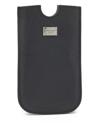 Dolce & Gabbana pochette pour smartphone en cuir - Noir