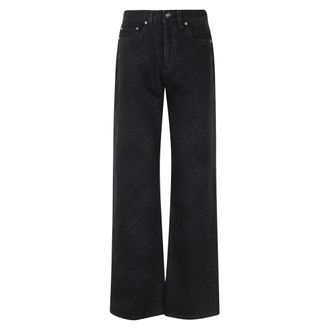 Casablanca Femme, Jeans, Noir, Taille: W24 Wide Jeans