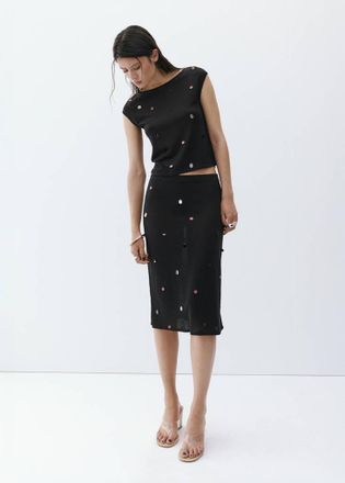 Mango Top darky noir - Femme - XS - MANGO