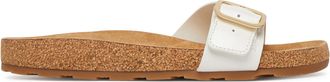 Tommy Hilfiger Pantoletten Tommy Hilfiger Cork Footbed Slip-On FW0FW09344 Wei&szlig;