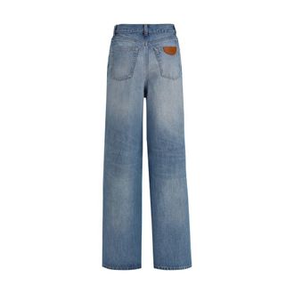 Chlo&eacute; Womens Blue Cotton Jeans Denim Clothing
