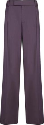 Federica Tosi Femme, Pantalons, Violet, Taille: 40 FR Wide Frescolana Pantalons
