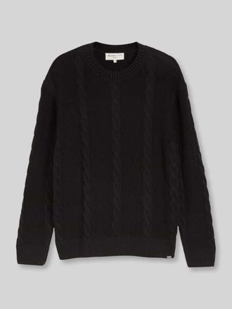 Tom Tailor Denim Pullover mit Zopfmuster-Struktur