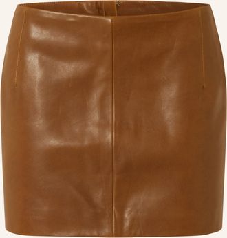 Nour Hammour Nour Hammour Lederrock braun