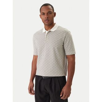 A|X Armani Exchange Poloshirt XM000736 AF10819 F1165 &Eacute;cru Regular Fit