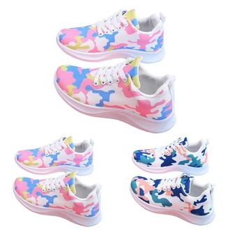 Generic Chaussures de marche &agrave; lacets pour femme - Maille ray&eacute;e - Respirantes - L&eacute;g&egrave;res - Pour le travail, la gym, la course &agrave; pied - Chaussures dentra&icirc;nement