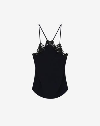 Isabel Marant Top Elva - Femme - Noir - Taille 40 - Marant &Eacute;toile