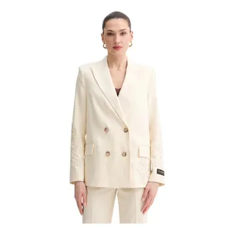 Ermanno Scervino Firenze Zweireihiger Blazer - - Jackets - Damen - Beige - L