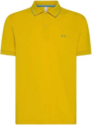 Sun 68 Polo Small Stripe - - Tops - Herren - Gelb - M
